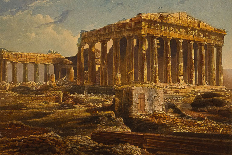 Survival of the Parthenon of Athens, after an onslaught of intolerance ...